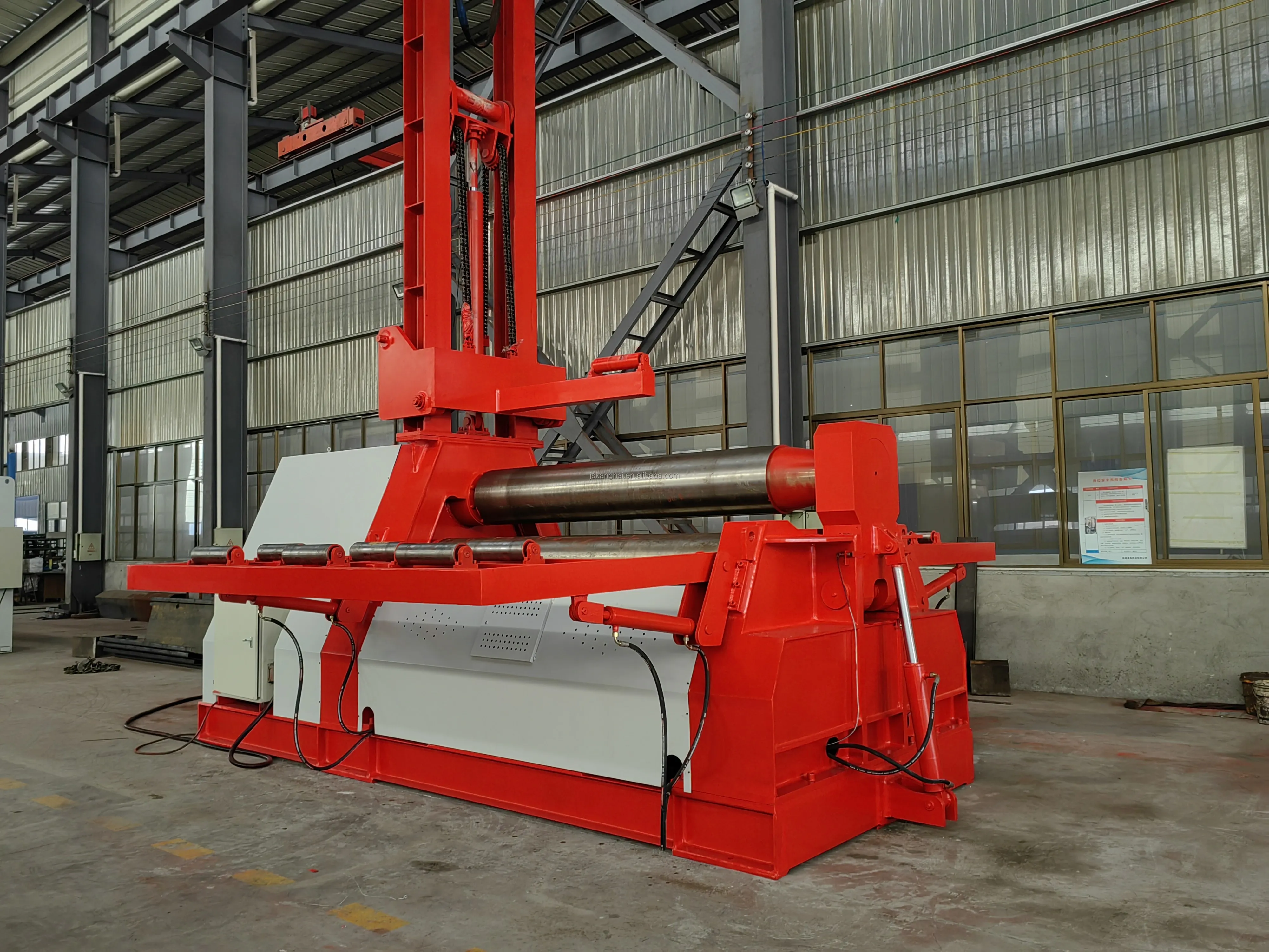 Kanghai W12-30x2500 Four-roll Cnc Plate Bending Roll Machine With Top ...