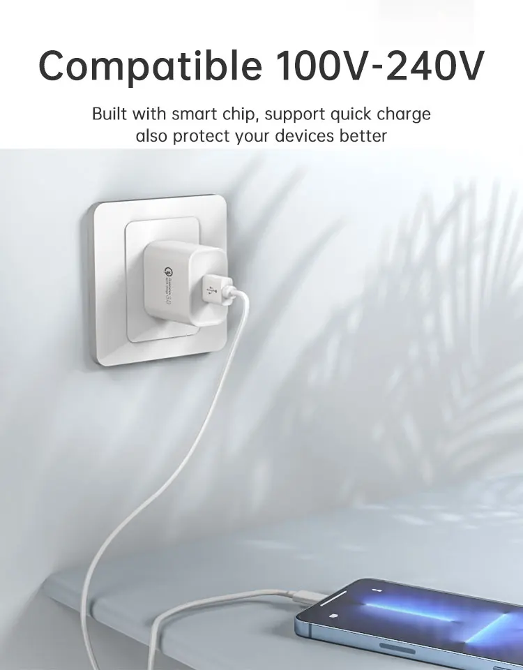 18W Qualcomm Quick Charge 3.0 Travel Wireless Charger