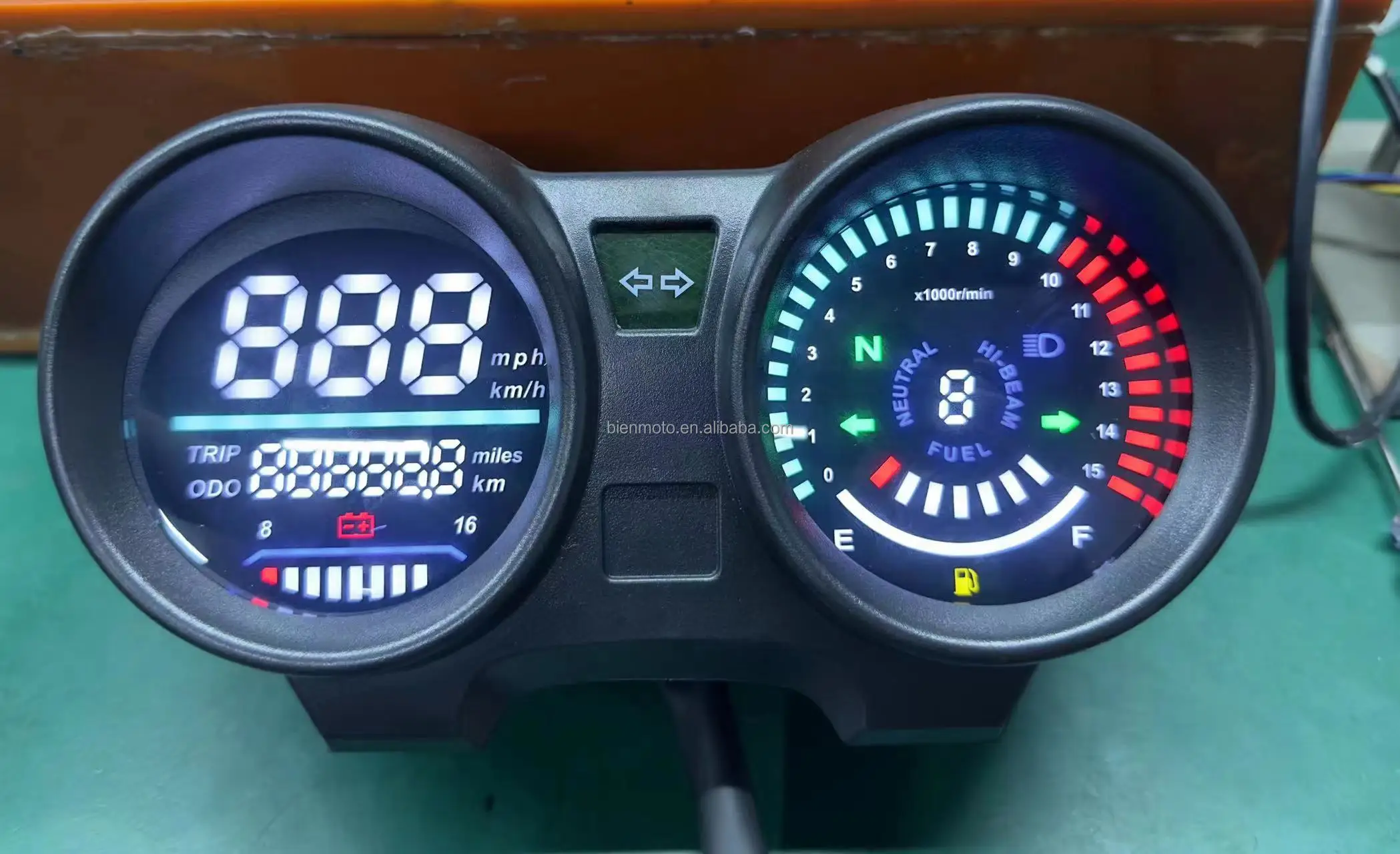 Motorcycle Digital Speedometer - ABS Material, 1kg Weight