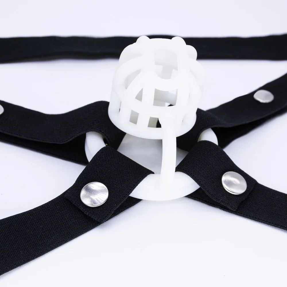 Chastity Lock Assisted Strap For Men Four Way Wide Restraint Strap ...