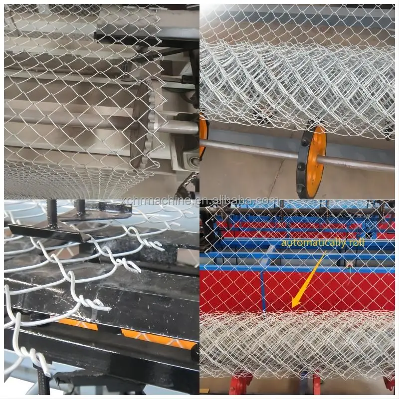 Manual Chain Link Fence Machine Double Wire Mesh Chain Link Fencing Net ...