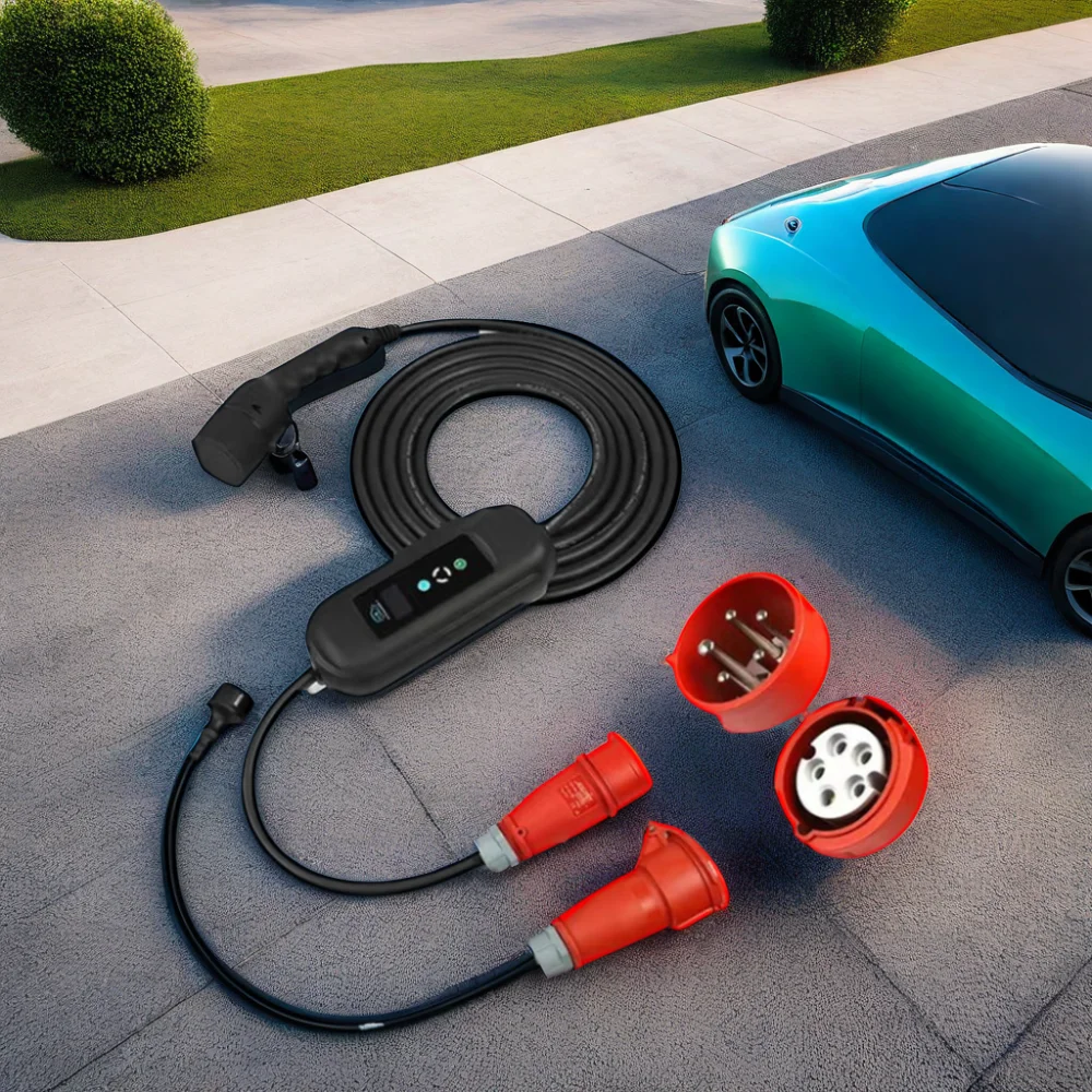Mobile Ev Charger Portable Charging Station 3.5kw 7kw 11kw 22kw Ev ...