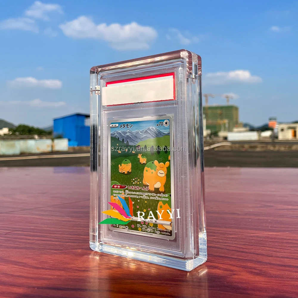 Rayyi Custom Wall Mountable Acrylic Pokemon Graded Sports Card Slab ...