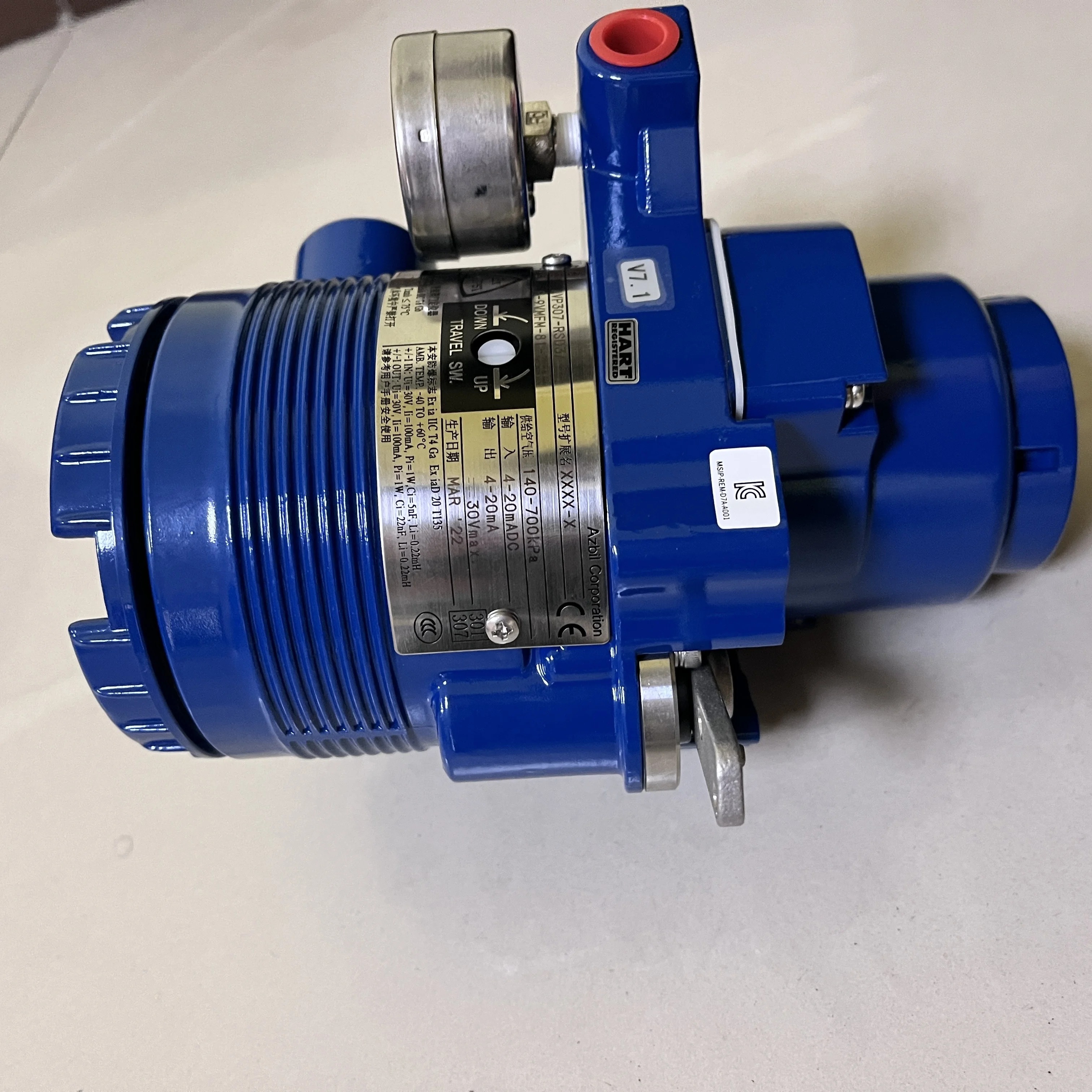 4-20 Ma Signal Proportional Azbil Yamatake Smart Valve Positioner ...