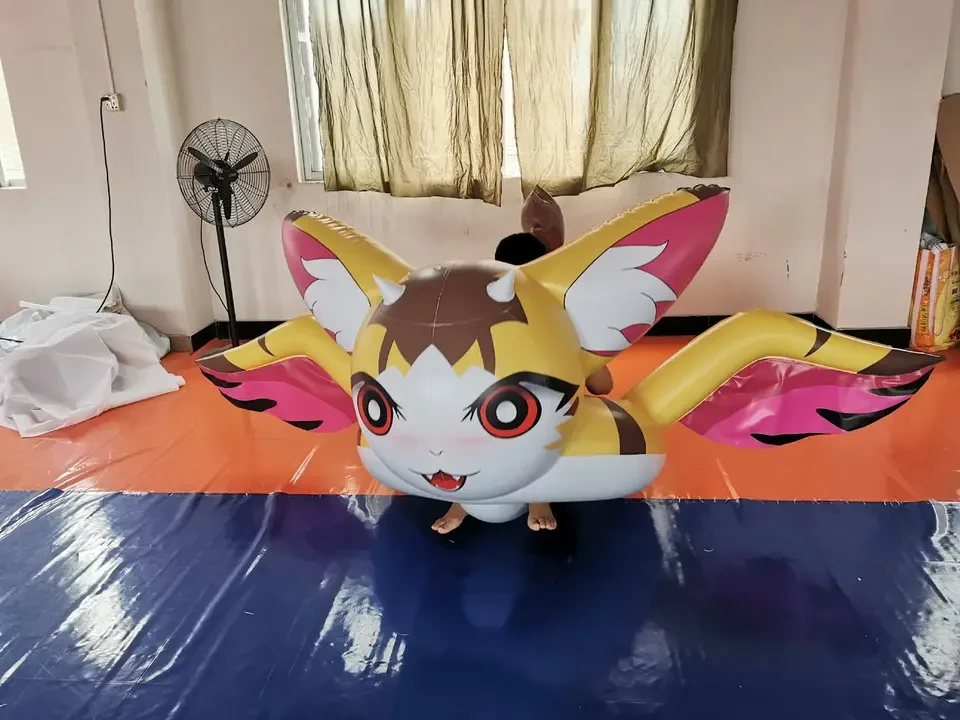 Custom PVC Inflatable Foxes Swimming Ring with SPH for Sale