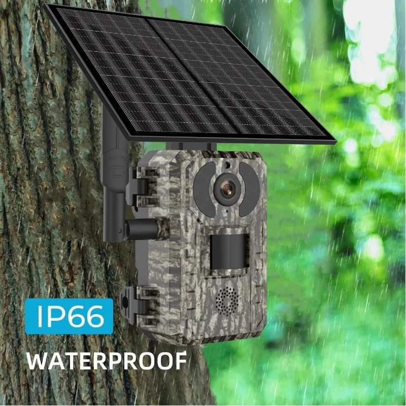 4MP Solar Camera with PIR Motion Detection - Secure & Smart