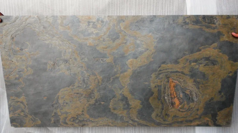 Indian California Gold Slate Flexible Stone Veneer Sheets