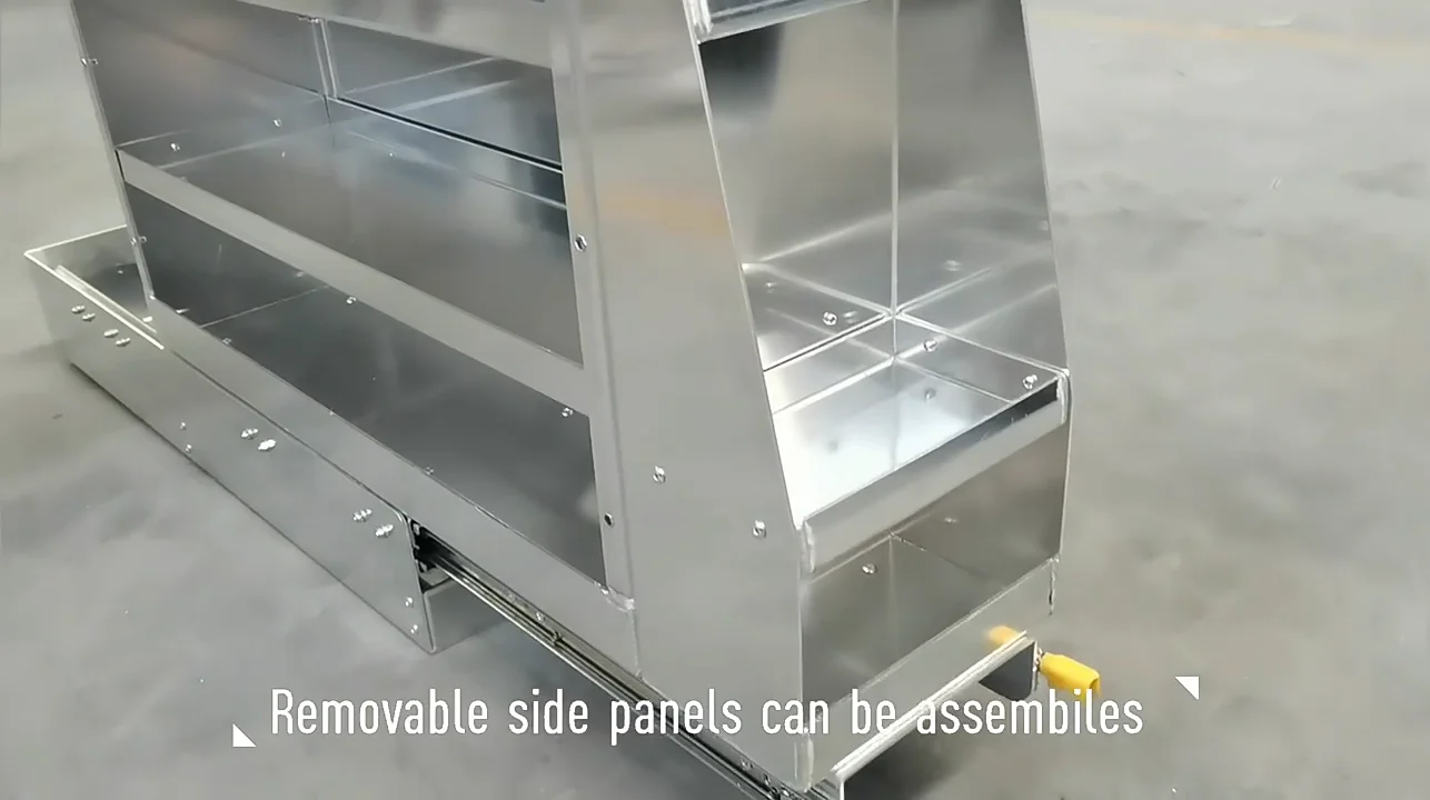 Truck Cargo Pantry Slide Aluminum Lockable Sliding Canopy Pantry Ute ...