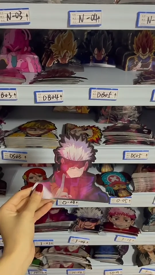 Anime Motion Moving Sticker Waterproof Peeker 3d Lenticular Sticker ...