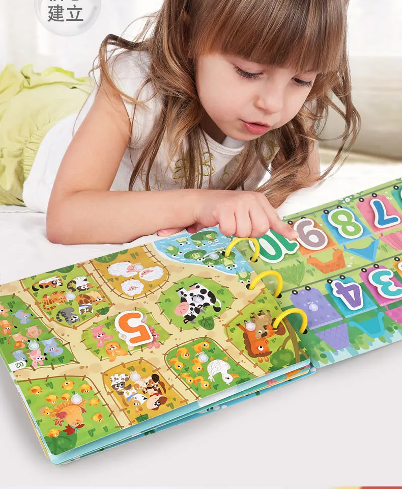 Quiet Book Montessori Cartoon Preschool Educational Cute Animal ...