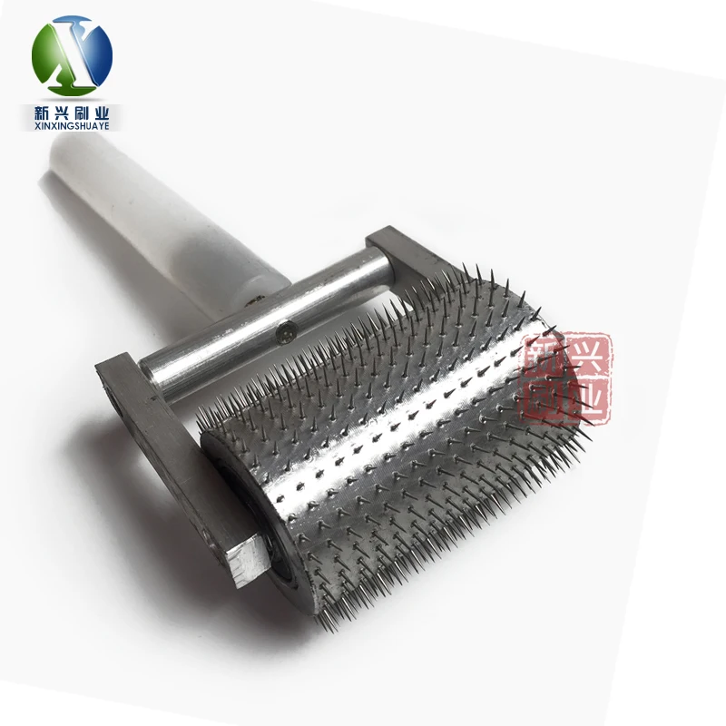Brush Cold Perforation Pinned Cylinder - Flocking Brush Roller
