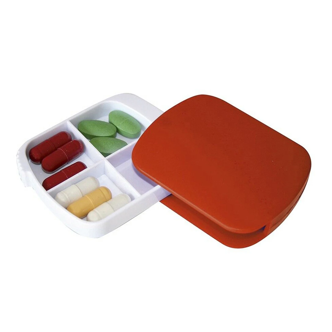 Plastic Sliding Pill case 4 Compartments Pill Box| Alibaba.com
