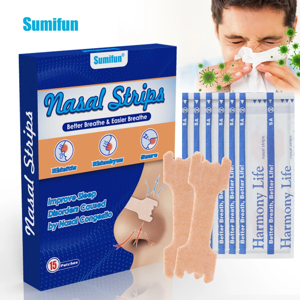 Sumifun Rhinitis Nose Strip Relieve Nasal Congestion Sleep Aid Sticker ...