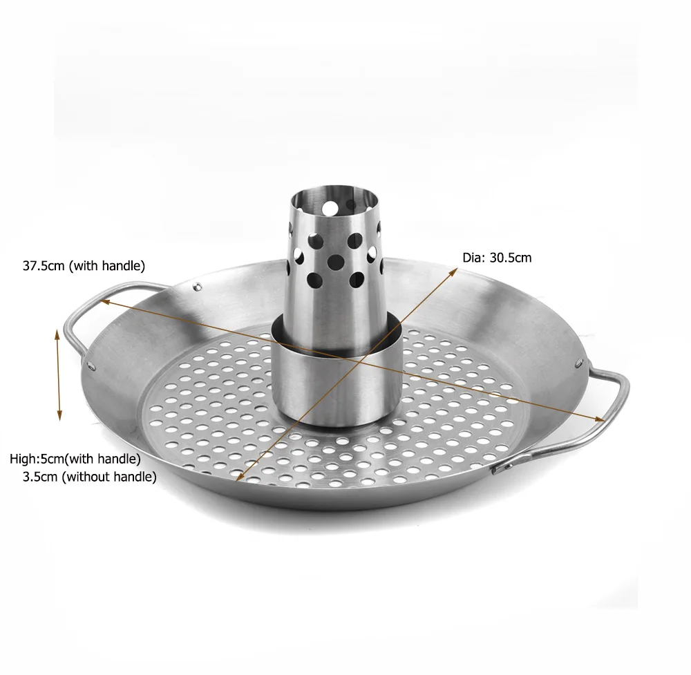 Stainless Steel Vertical Bbq Chicken Roster Pan Beer Can Chicken Roster ...