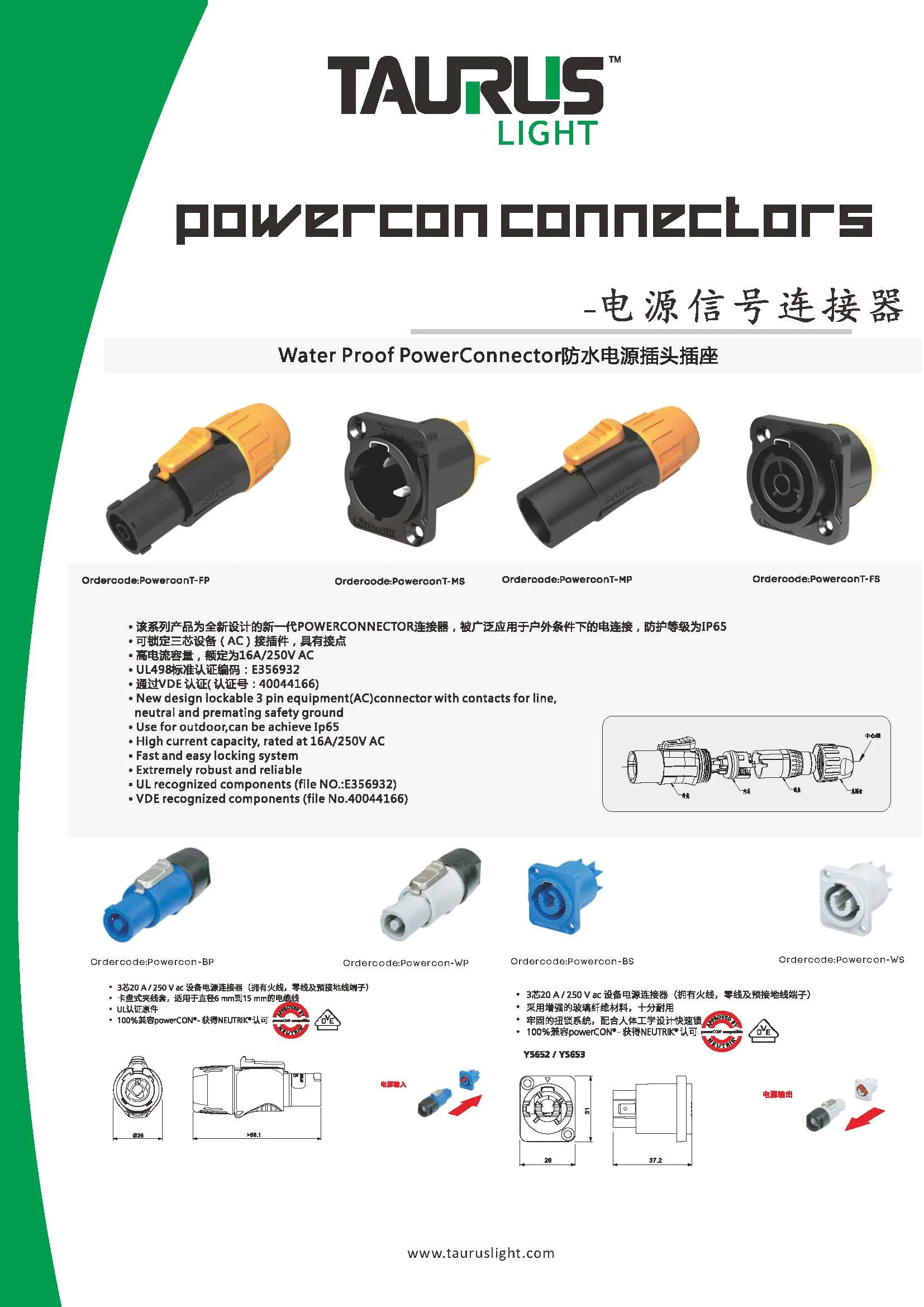 Powercon True1 Waterproof Connectors - Reliable Stage Equipment