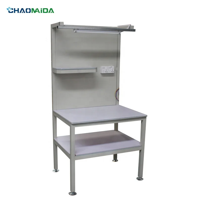 White fireproof table Workshop assembly line Multifunctional table with ...