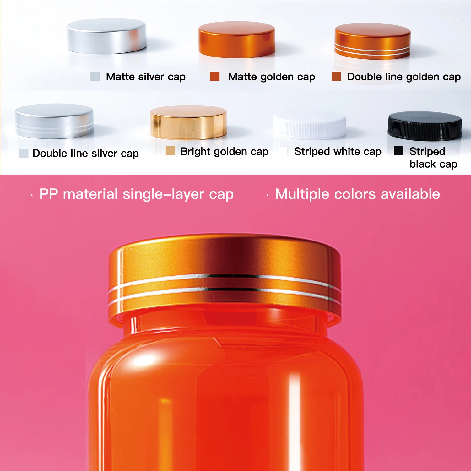 175ml Food Grade Capsule Bottles Pet Plastic Sealed Bottles Single Layer Cap Health Product ...