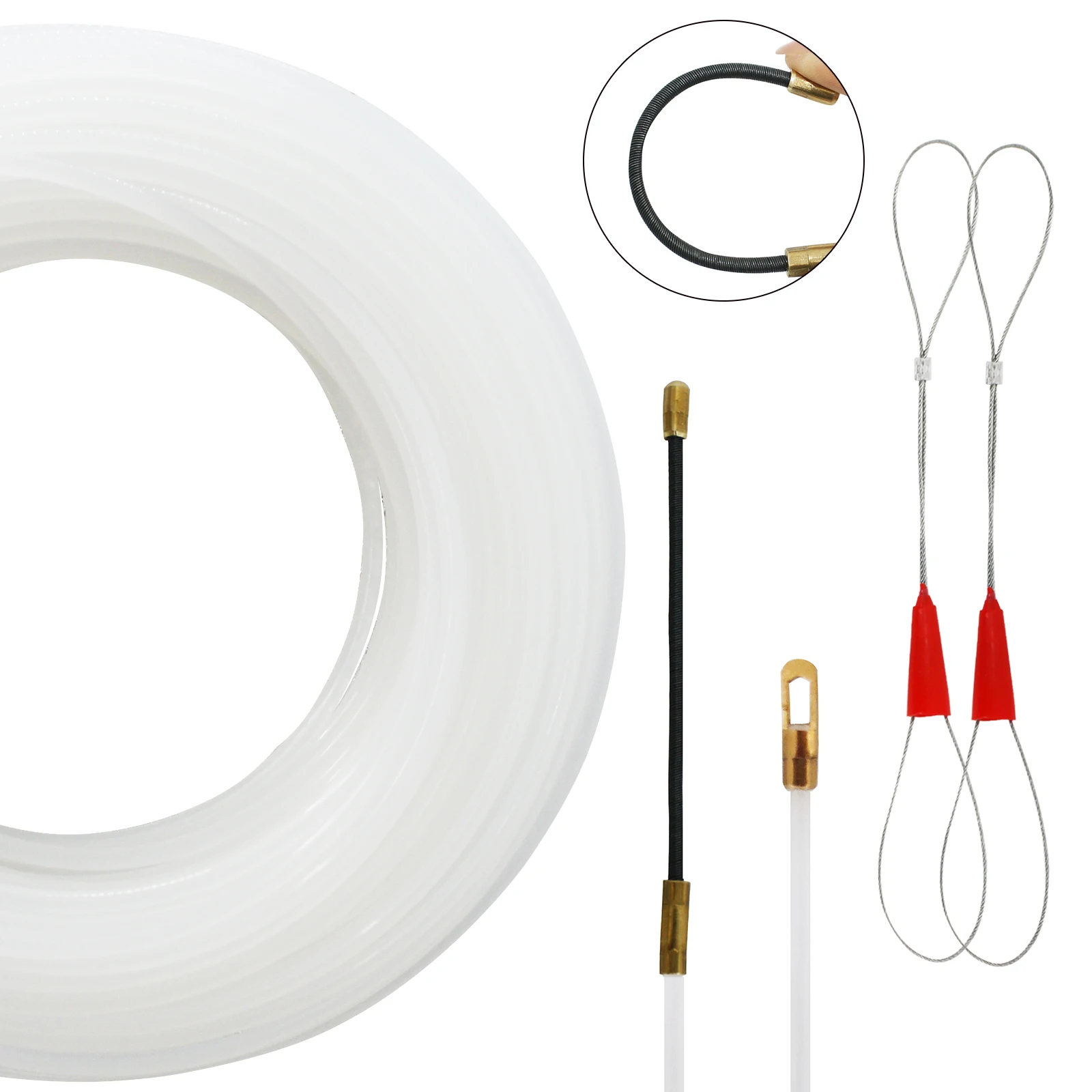 3mm*30m Electrician Nylon Wire Cable Push Pull Rod Fish Tape Wire ...