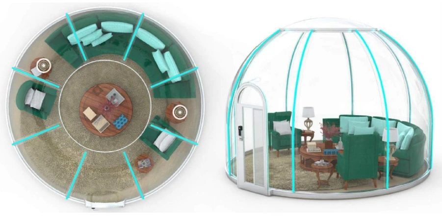 Pc Domes Transparent Glamping Geodesic Dome House for Sale Waterproof ...
