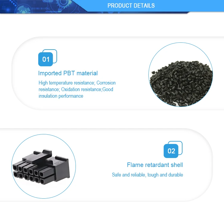 12 Pin Female Wire To Wire Connector Housing Dual Row Micro-fit 3.0mm Pitch Molex 430251200 ...