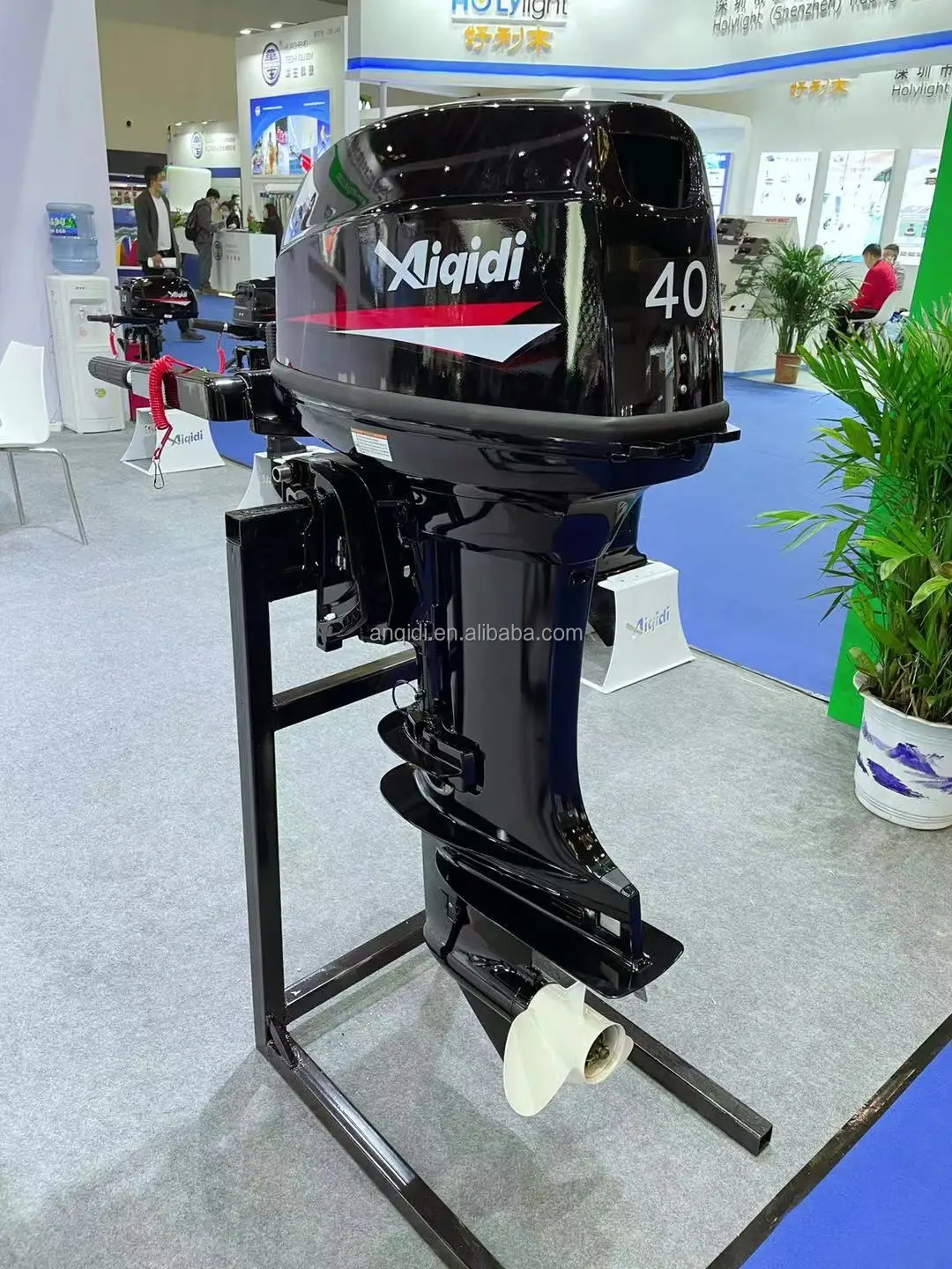 AIQIDI 40HP 2 Stroke Outboard Motor with Electric Start & Tiller ...