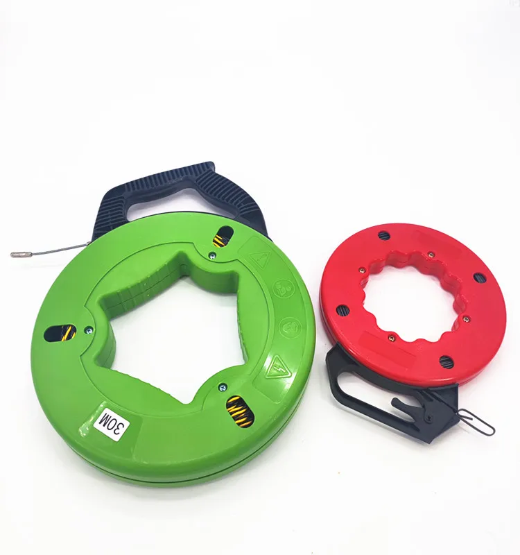 Fiberglass Fish Tape 30m 45m 60m 75m Steel Fiberglass Cable Puller ...