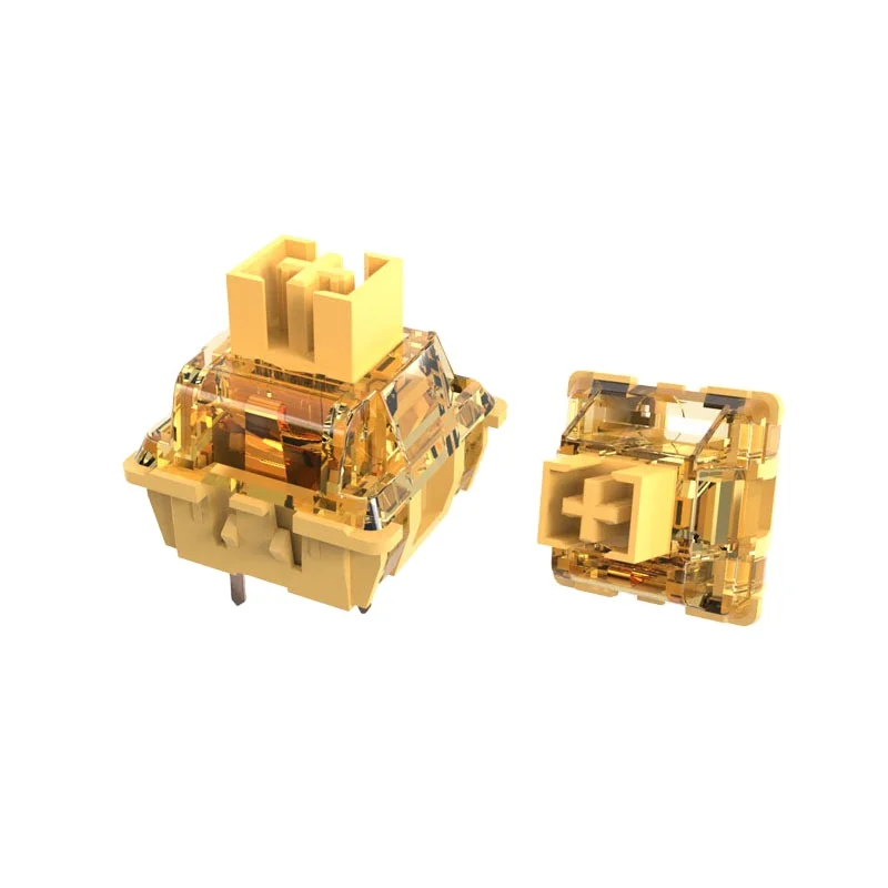 Custom hall effect keyboard switches mechanical keyboard with yellow ...