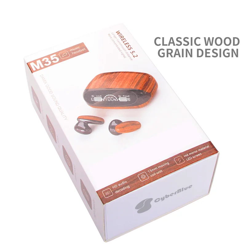 M35 Tws Earbuds Led Digital Display Hd Call Noise Cancelling Headphones ...