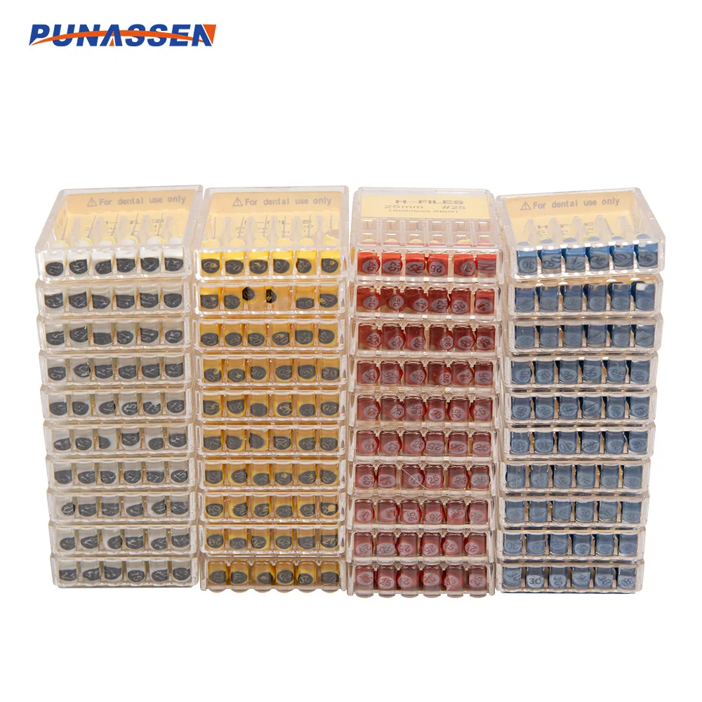 Manual Endodontic Instrument 6pcs Pack Dental Use Assorted Hand File ...