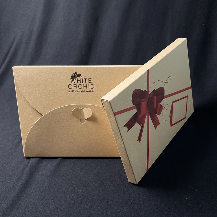 Custom Cardboard Heart Lock Mini Kraft Envelope Mailing Paper Envelopes ...