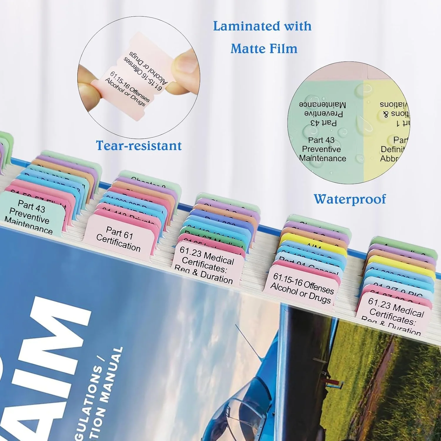 FAR AIM 2026 Index Tabs for Private Pilot Upgraded Complete Tabs for ...