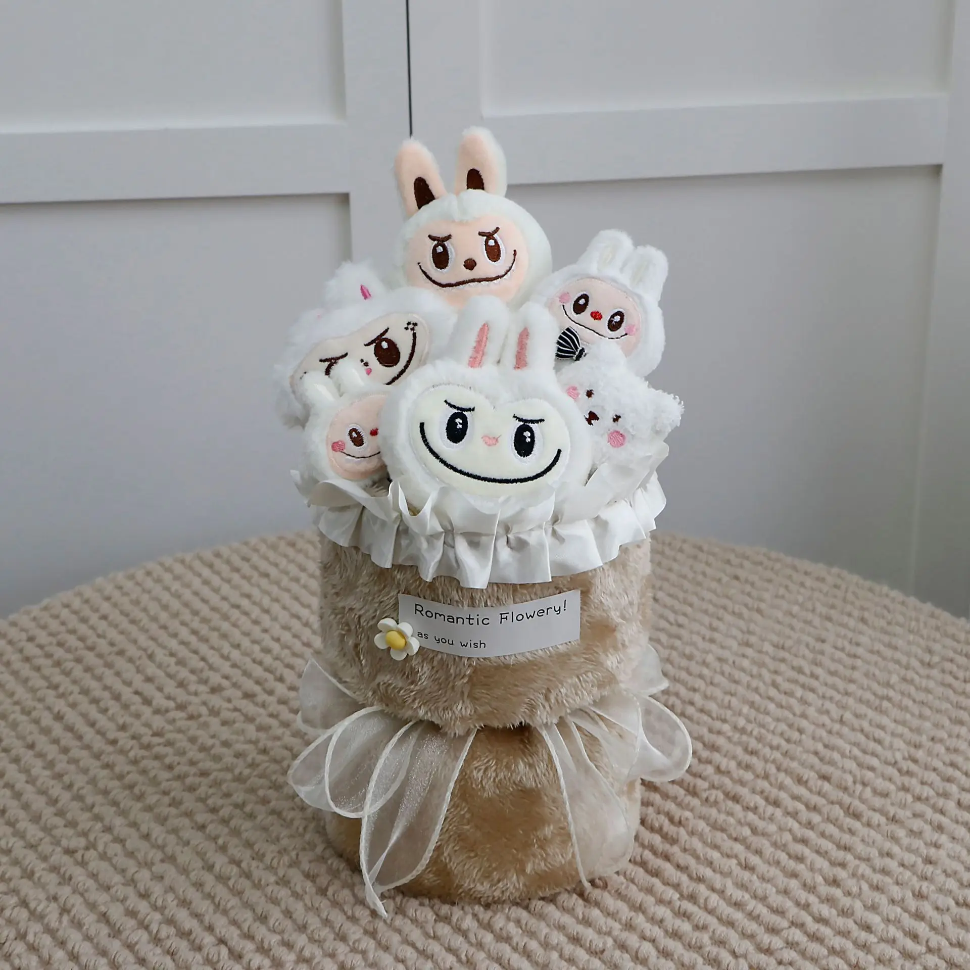 Labubu Plush Doll Bouquet for Girlfriend's Birthday or Valentine's Day ...