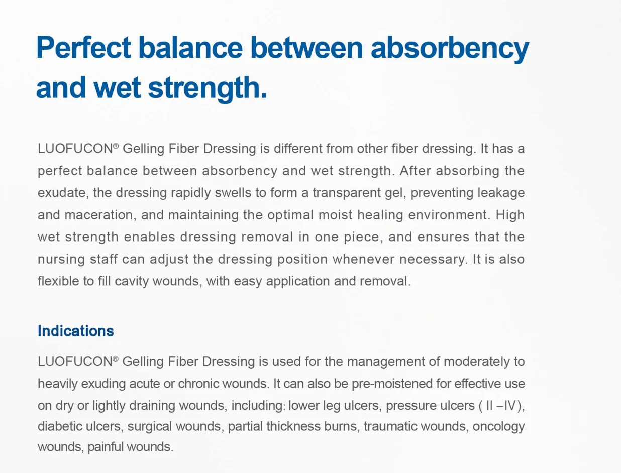 FORYOU LUOFUCON Gelling Fiber Dressing for Oncology Wounds