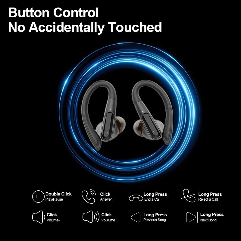 Gaming True Wireless Earbuds Smart Touch Control Bluetooth Earphones ...