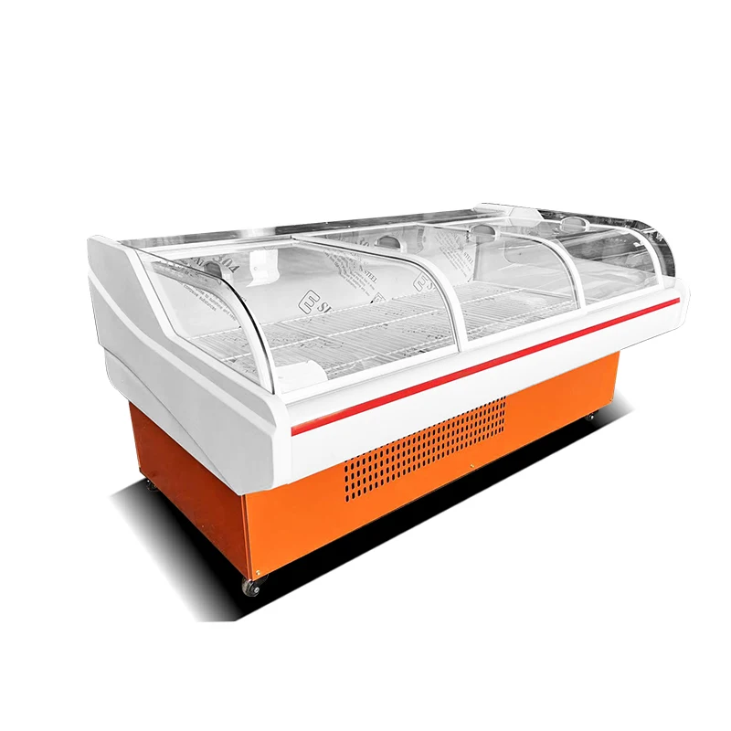 Fresh Meat Display Cabinet with Horizontal Meat Cold Storage-Prepared ...