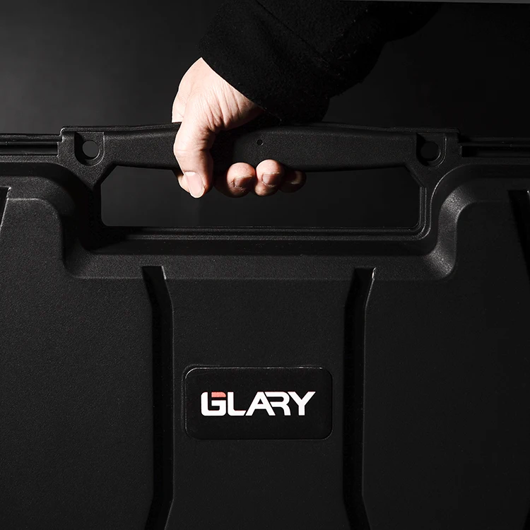 GLARY Stackable Tactical Gun Case Box with Foam - Safe & Portable