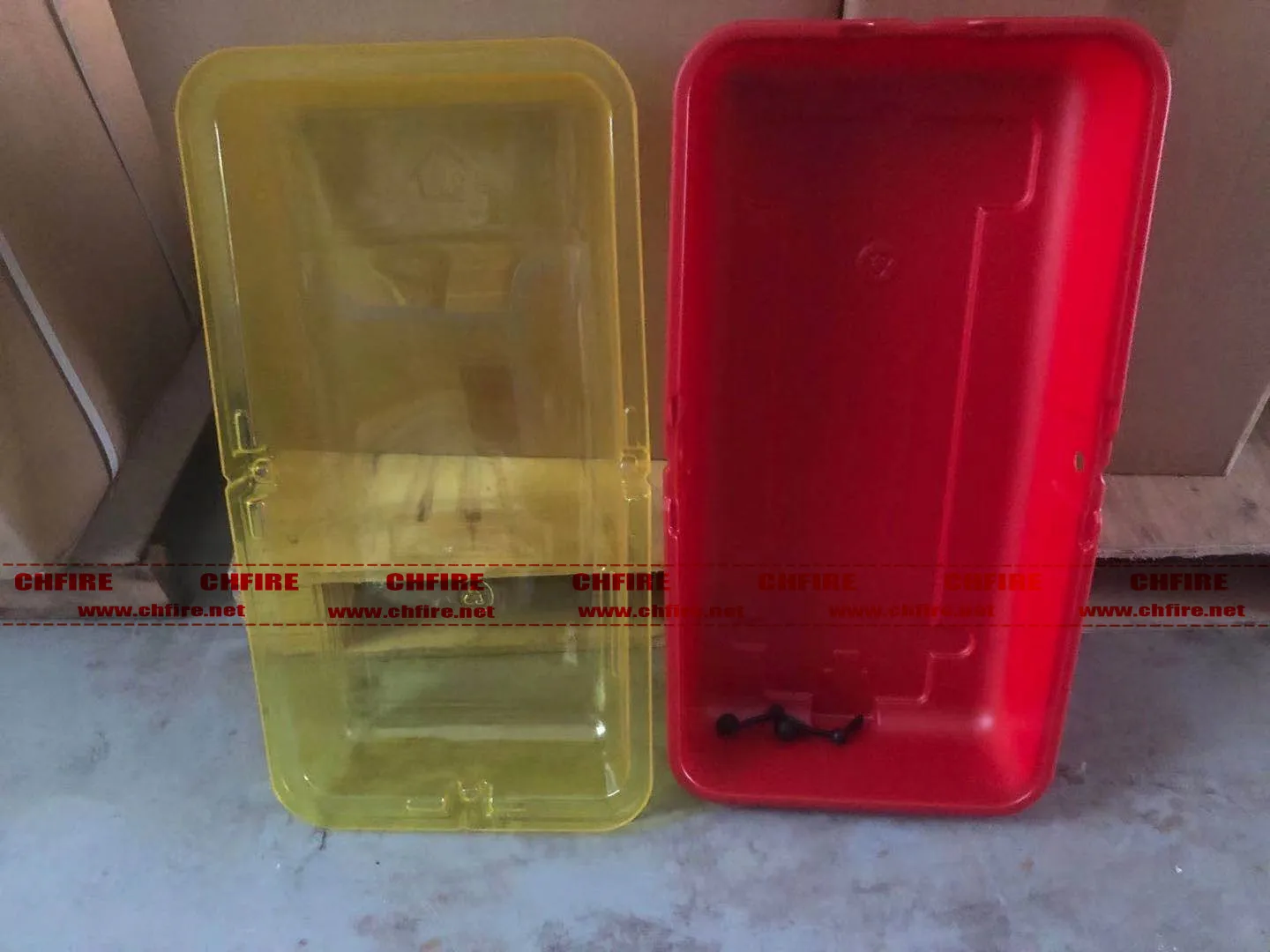 Chfire Fire Extinguisher Cabinet 9kg Plastic-yellow Transparent Front ...