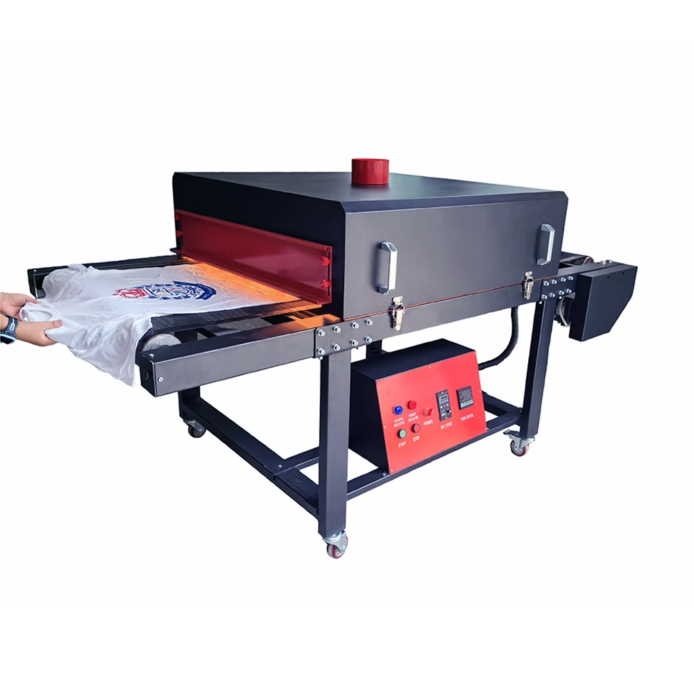 2 Meter Electronic Infrared T Shirts Silk Screen Printing Tunnel Conveyor Belt Dryer Oven Machine