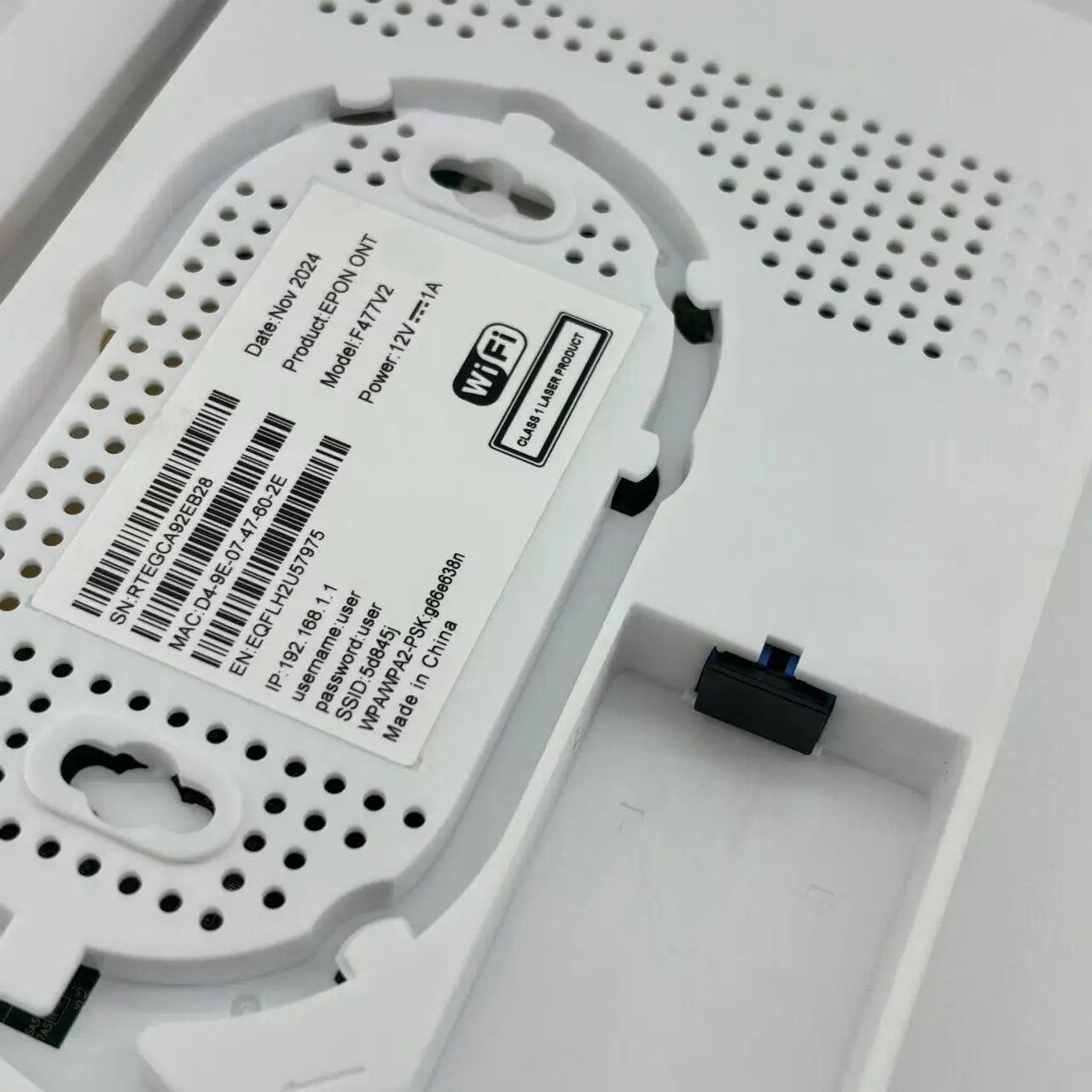 ONU ONT Modem F477 Echolife EPON 1GE+3FE+1TEL+WIFI 2.4G 11lights Ready ...