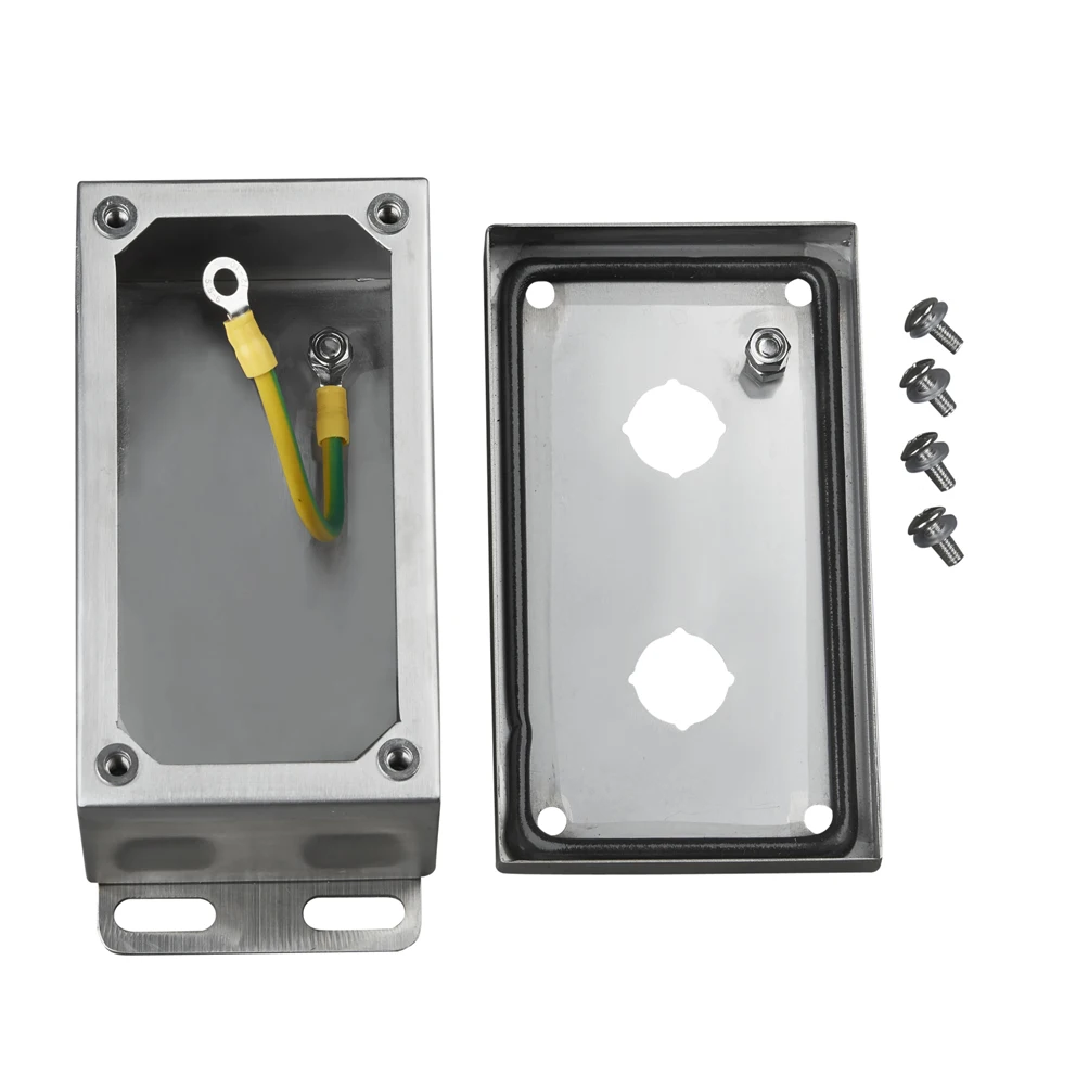 Stainless Steel Push Button Enclosure Box - IP66 Waterproof