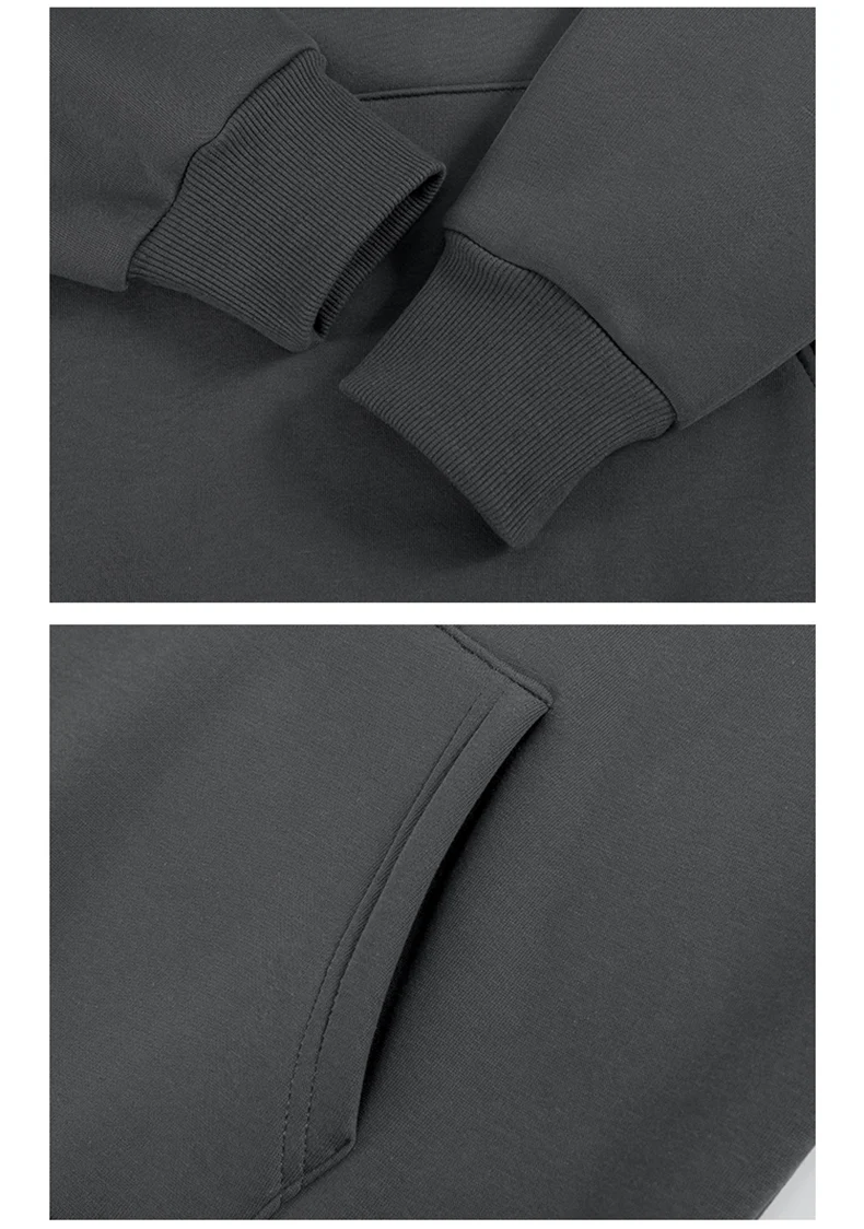 High Quality Blank Retro Fleece French Terry Cotton Hoodie