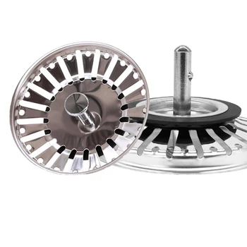 Stainless Steel Kitchen Duo Strainer,With Brass Nut,Brass Stopper With ...