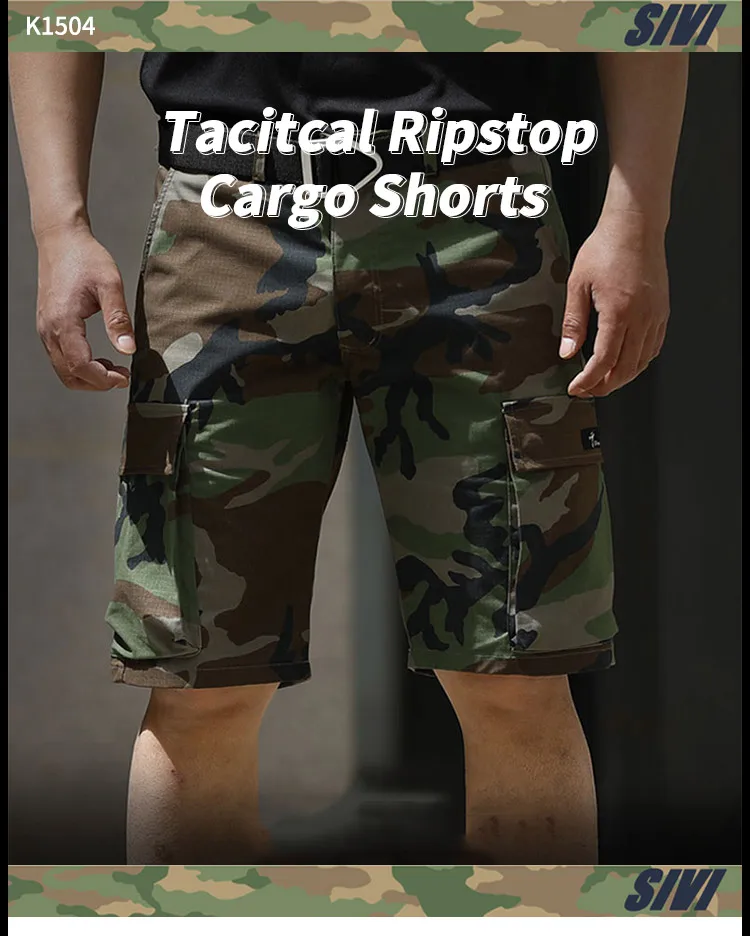 Sivi Outdoor Multicam Men Waterproof Outdoor Cargo Pants Gym Shorts ...