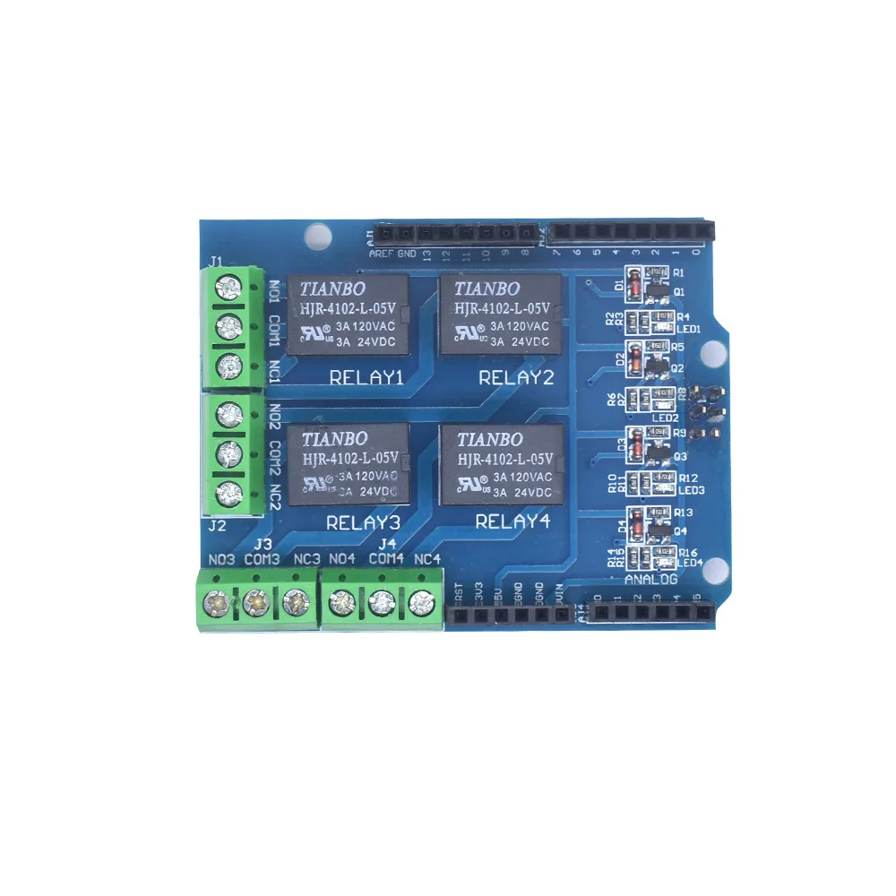 4 Way 5v Relay Module Relay Control Board Expansion Board Suitable For R3 Mega 2560 Buy 4 Way 