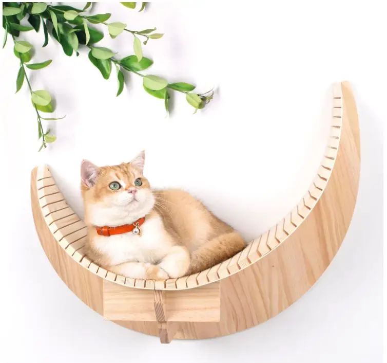 Custom Cat Wall Shelves Wooden,Moon Cat Hammock Shelves And Perches ...