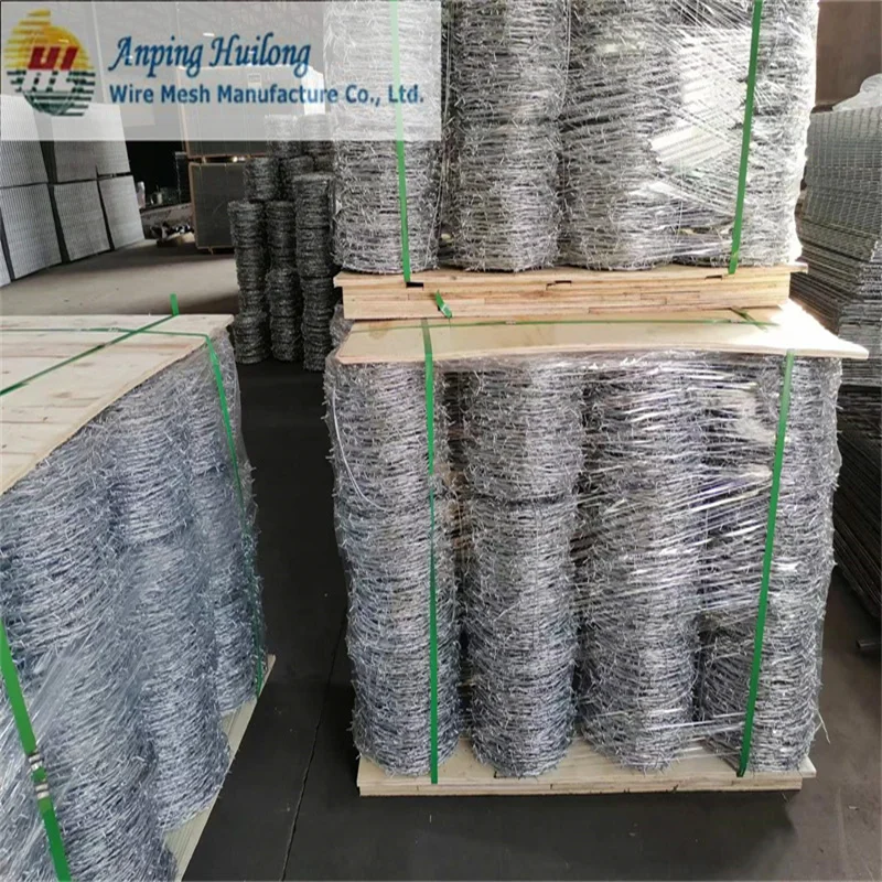 Pvc Coated Barbed Steel Wire Iron Barbed Wire Green Color - Buy Barbed ...