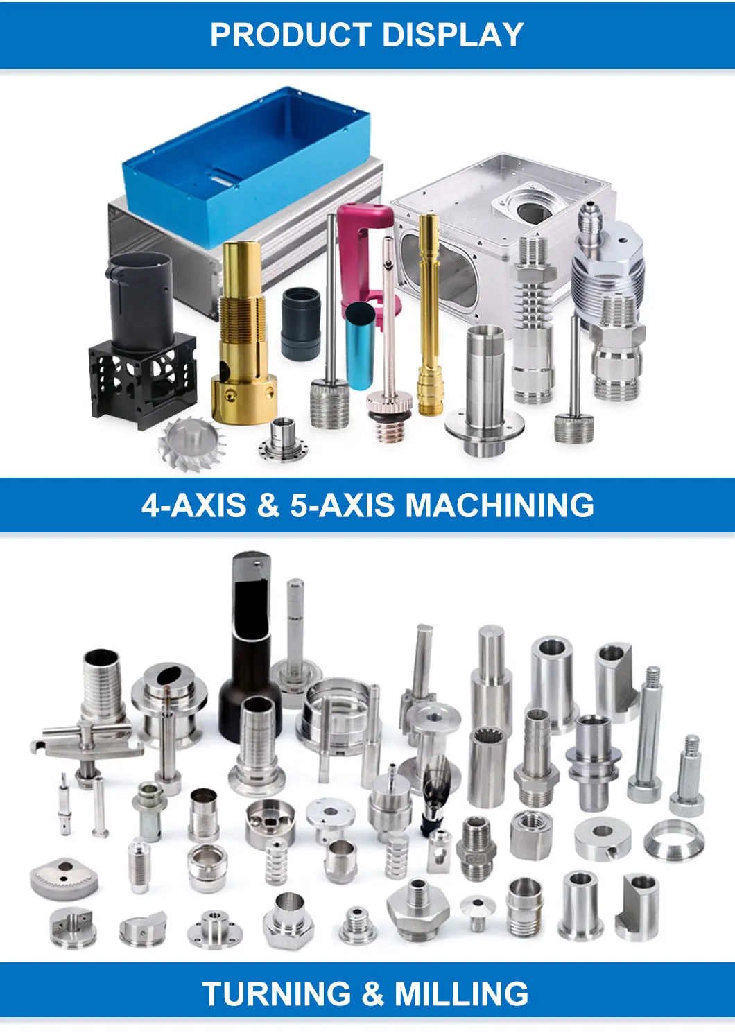 Milling Turning Machined Aluminum Part Custom High Precision Service ...