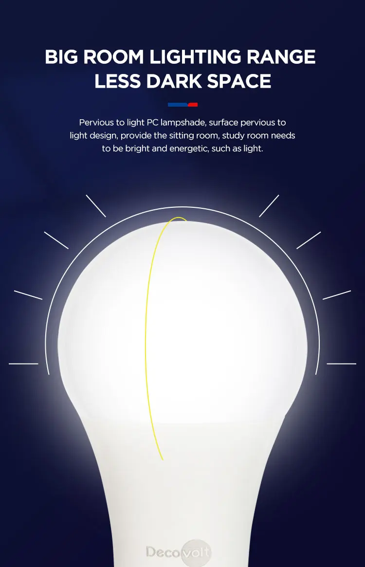 Decovolt High Quality A Bulb 5w 7w 9w 12w 15w 18w 24w E27 Led Light ...