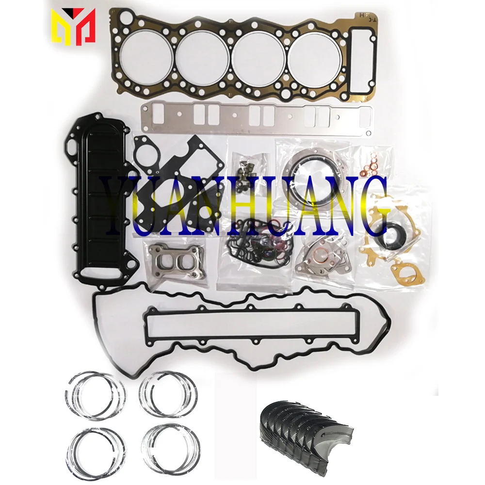 4M50 Engine Overhaul Kit - Full Gasket, Con Rod & Piston Rings