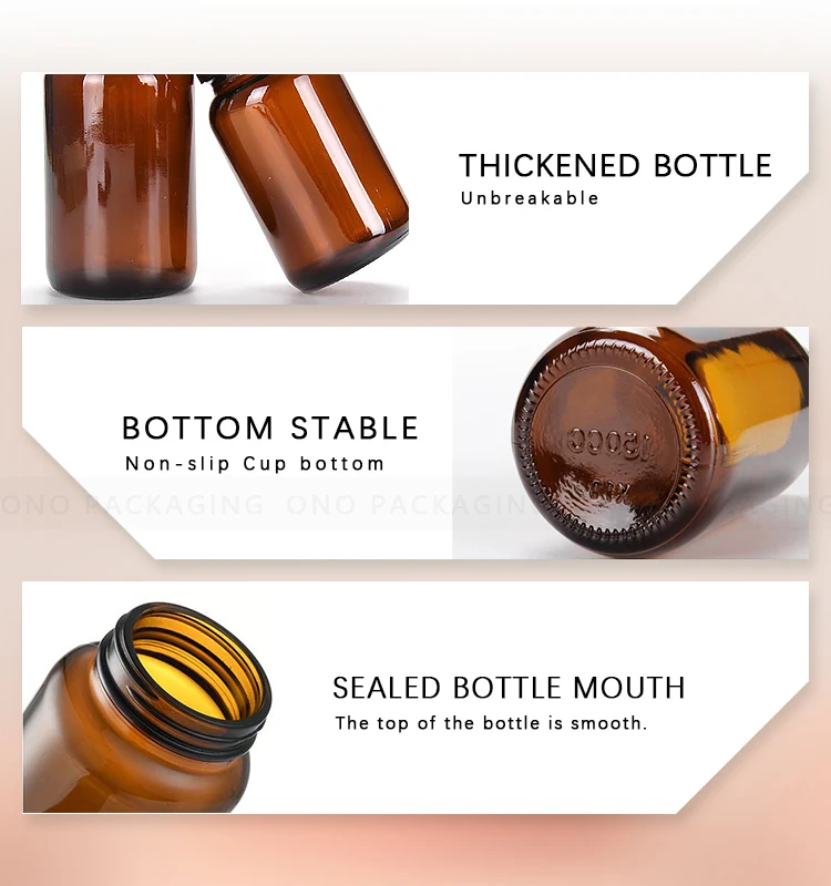 60cc 100cc 120cc 150cc Empty Supplement Healthcare Medicine Amber Black Frosted clear Capsule ...